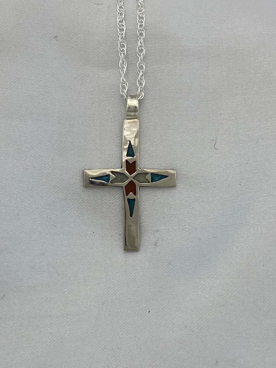 Traditional Cross Pendant - Handmade Native American Jewelry by ...