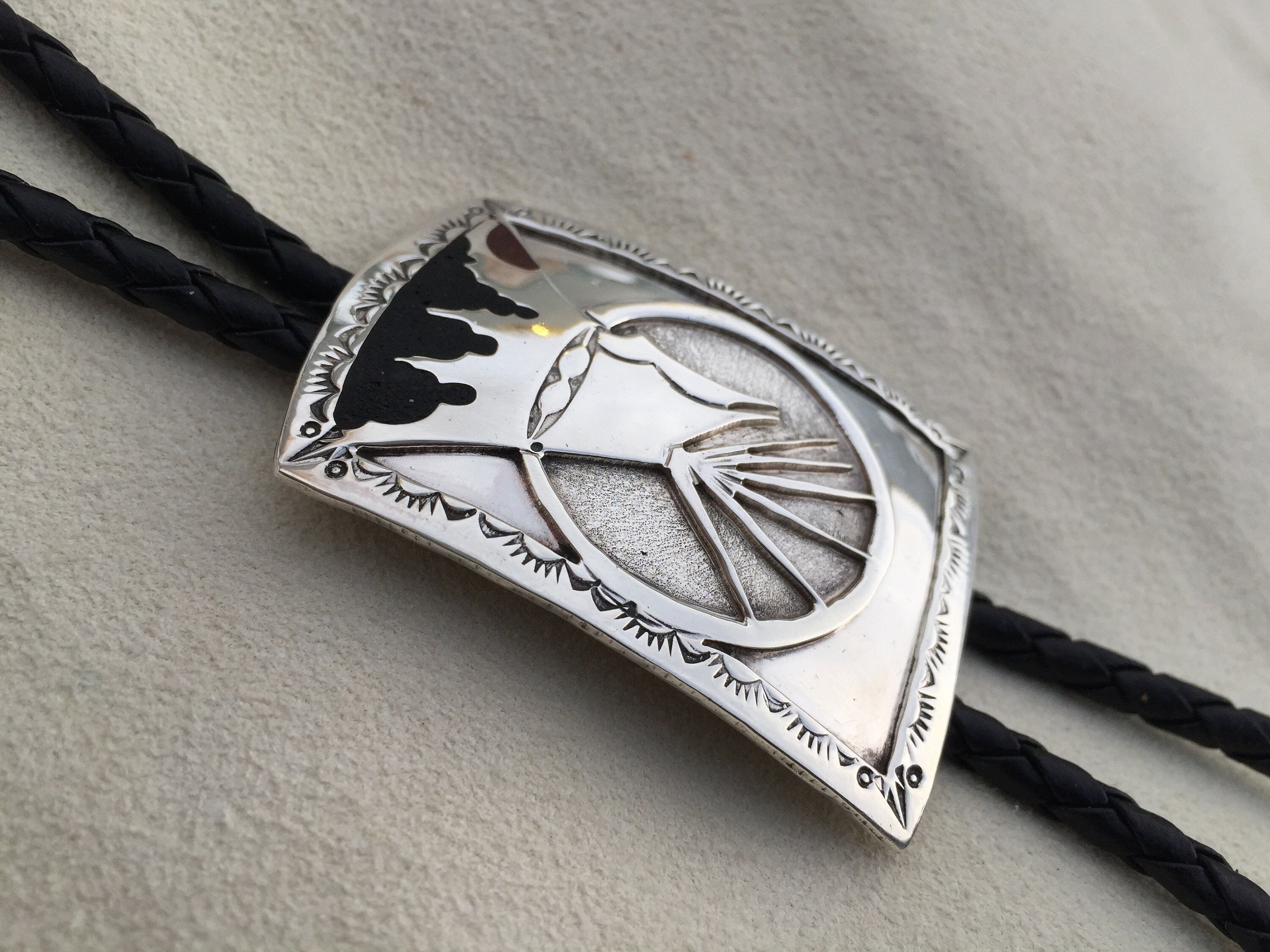 Tipi Design Silver Bolo Tie - Etsy