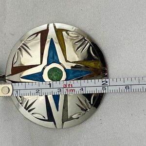 Four Directions Morning Star Silver Pendant by Mitchell Zephier Sr ...
