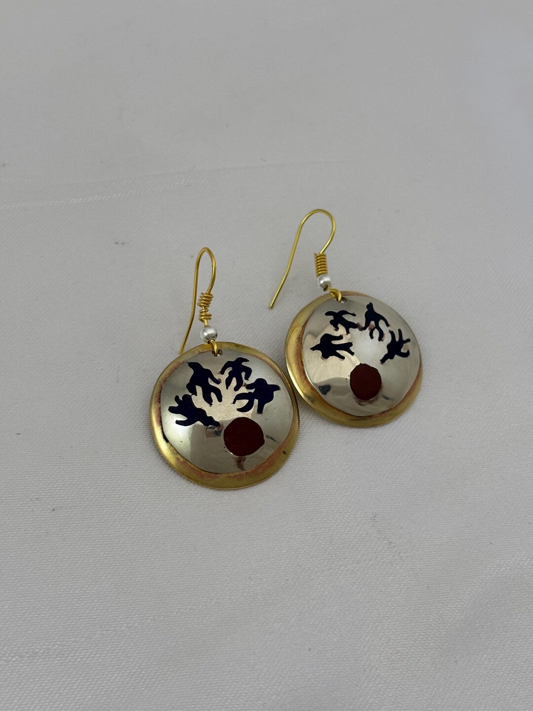 Four Bluebirds Earrings - Handmade Native American Silver Jewelry by ...