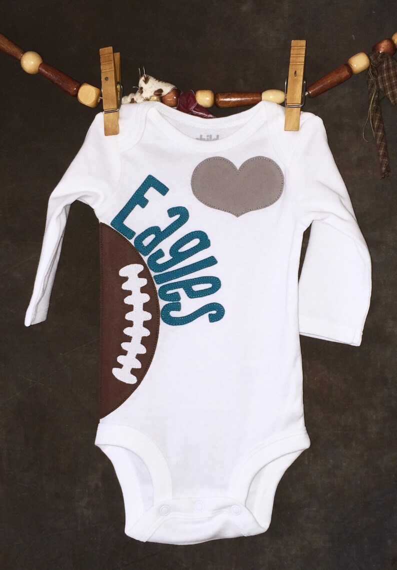 Personalized Heart OR Bow Tie Philadelphia Eagles Team | Etsy