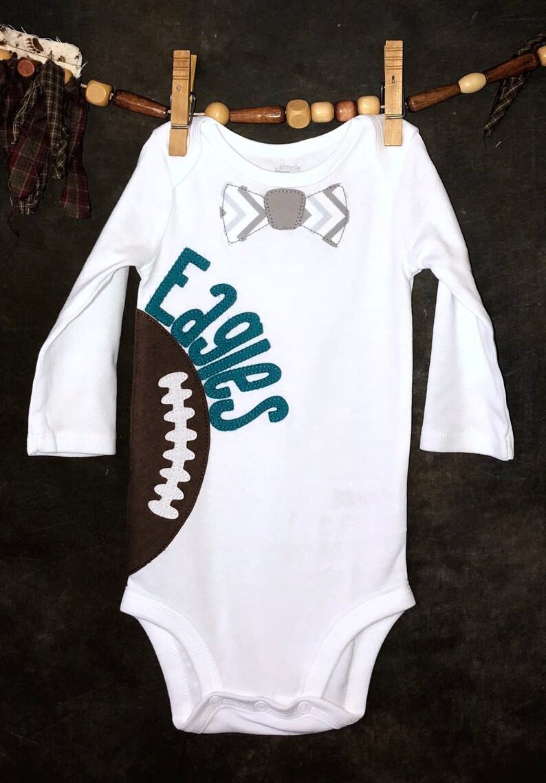 Personalized Heart OR Bow Tie Philadelphia Eagles Team | Etsy