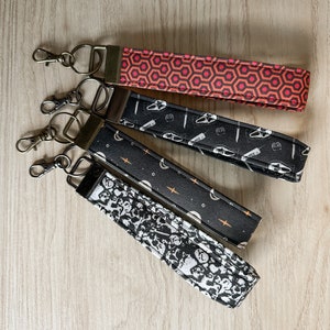 Alt/goth Keychain Wristlet Key Fob Horror Lanyard for Keys Car ...