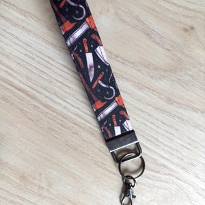 Alt/goth Keychain Wristlet Key Fob Horror Lanyard for Keys Car ...