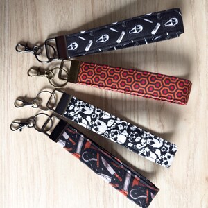Alt/goth Keychain Wristlet Key Fob Horror Lanyard for Keys Car ...