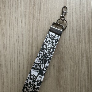 Alt/goth Keychain Wristlet Key Fob Horror Lanyard for Keys Car ...