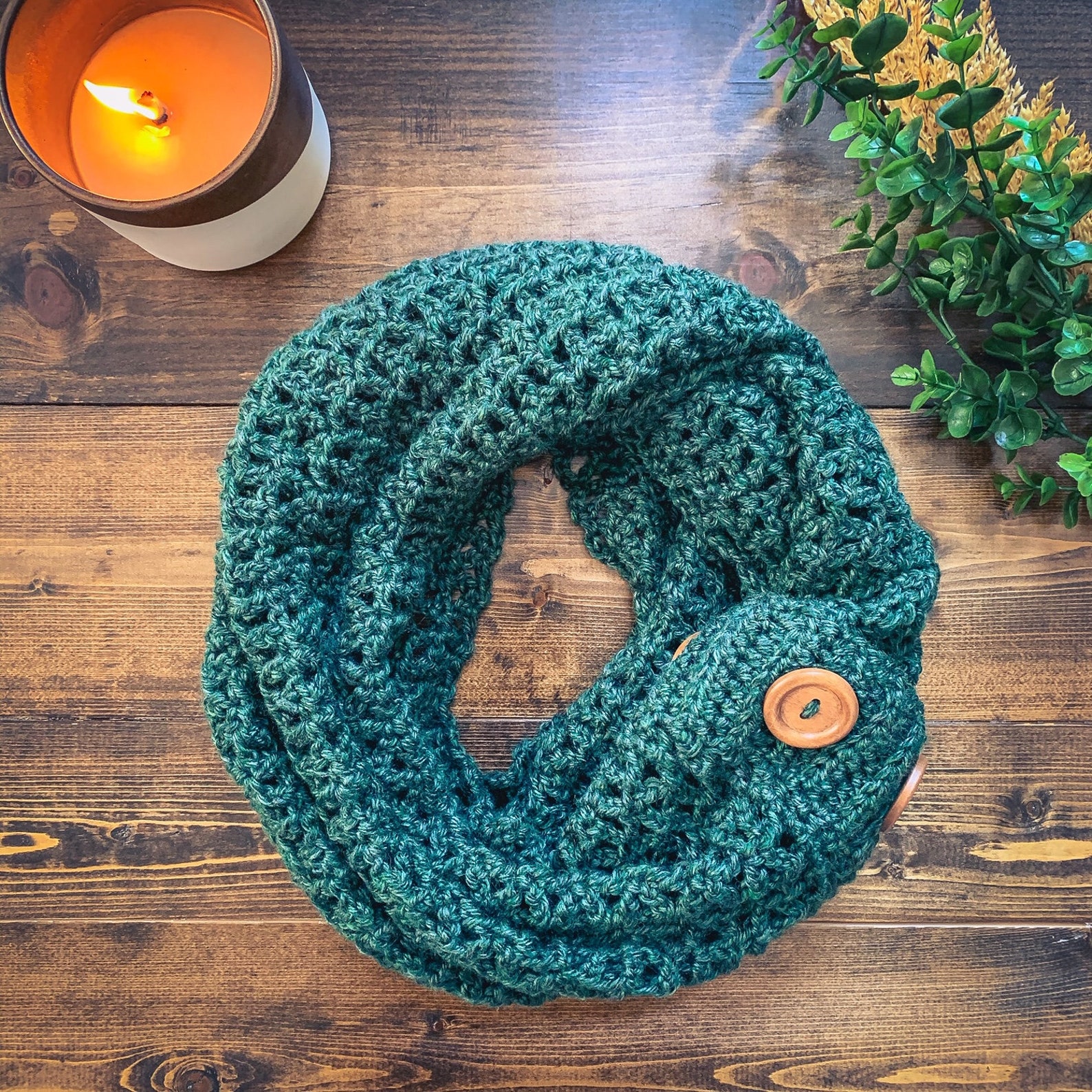 Buttons and Lace Scarf - Crochet Pattern PDF Download -- Adult - Etsy