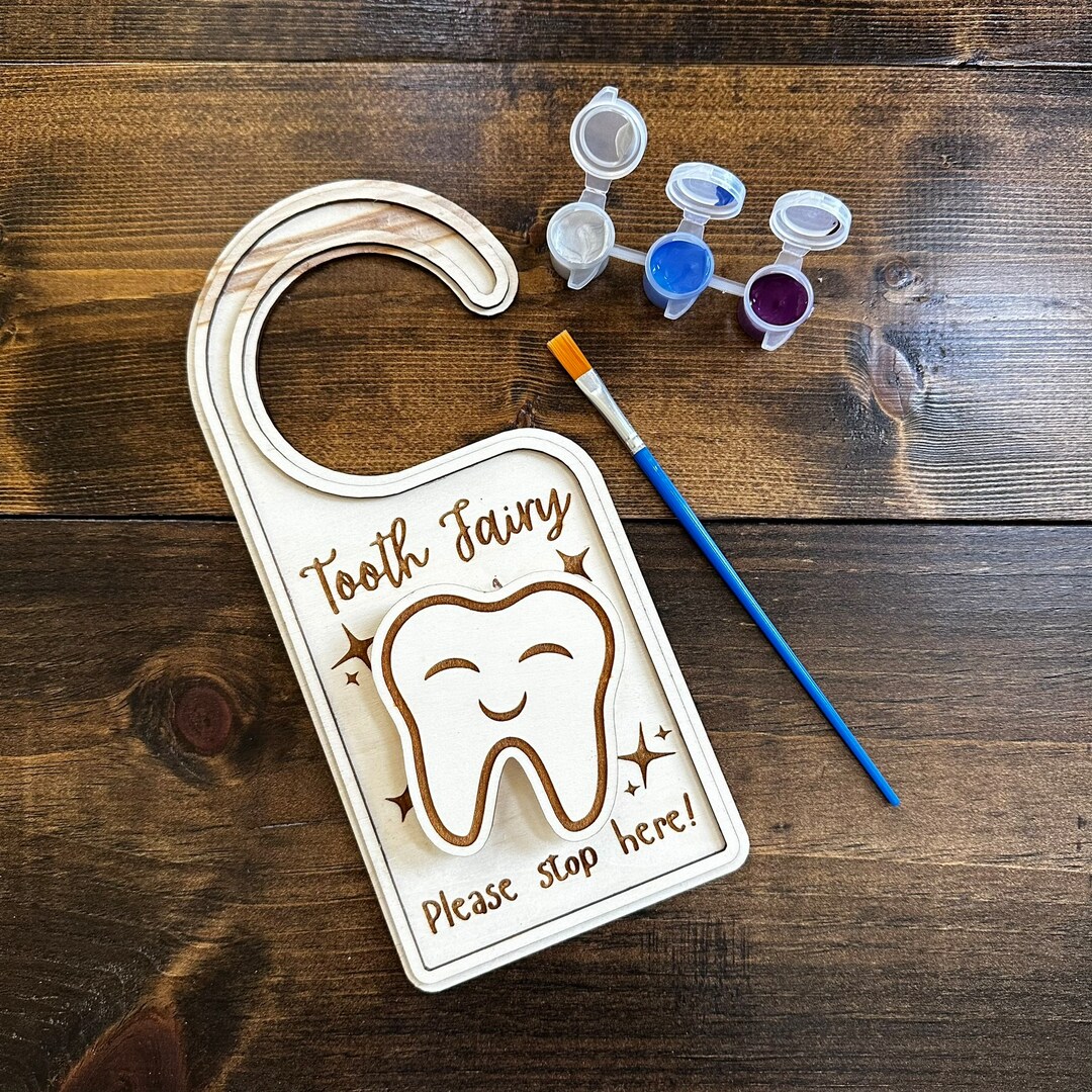 Tooth Fairy Craft Kit for Kids: Wood-engraved DIY Paint Project - Etsy