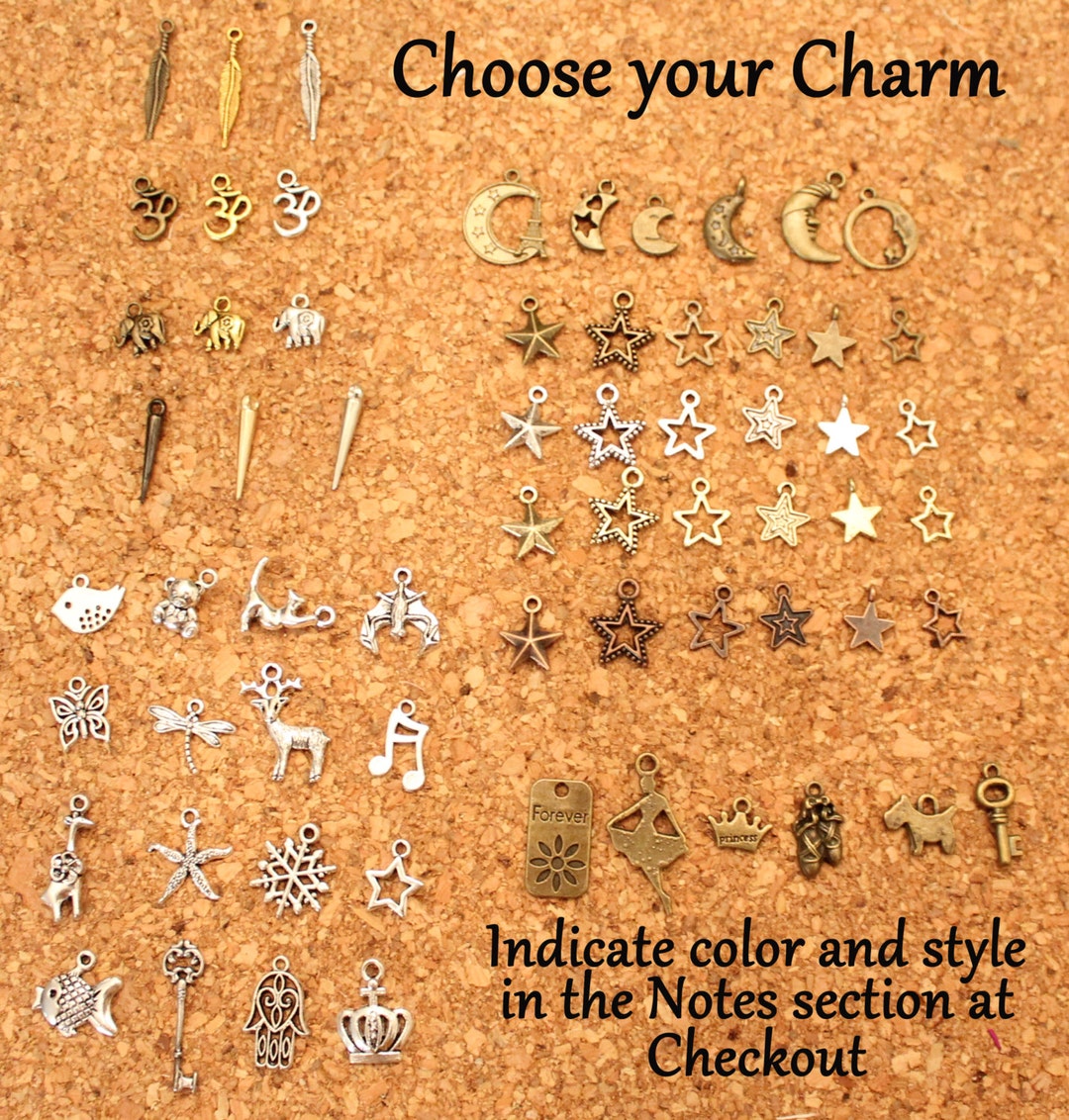 Choose Your Charm....add A Charm to Your Necklace, Bracelet or Earrings ...