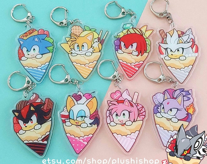 Sonic Crepes Keychains - Etsy