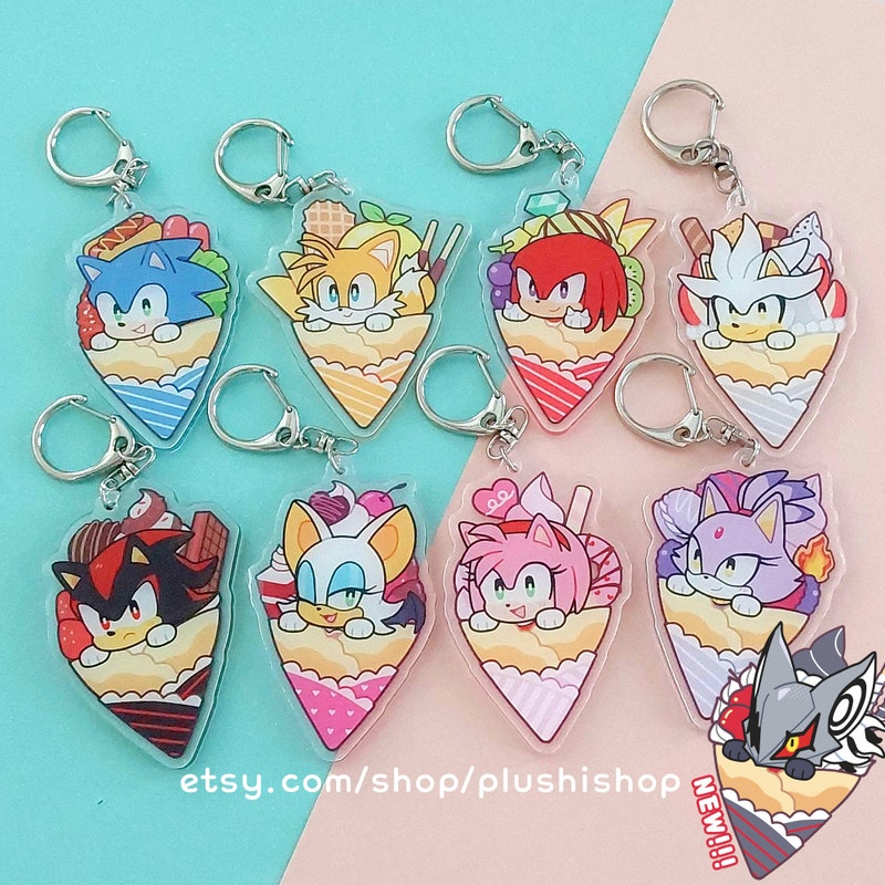 Sonic Keychain - Etsy