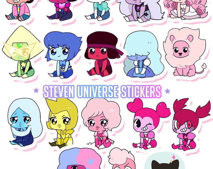 Steven Universe Sitting Stickers - Etsy