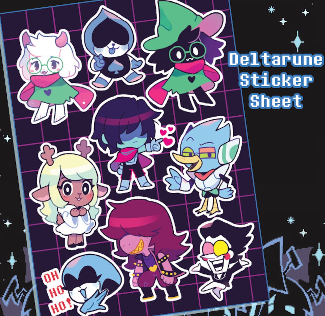 Deltarune Sticker Sheet | Etsy
