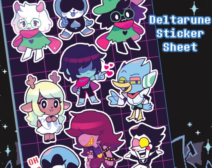 Deltarune Sticker Sheet - Etsy
