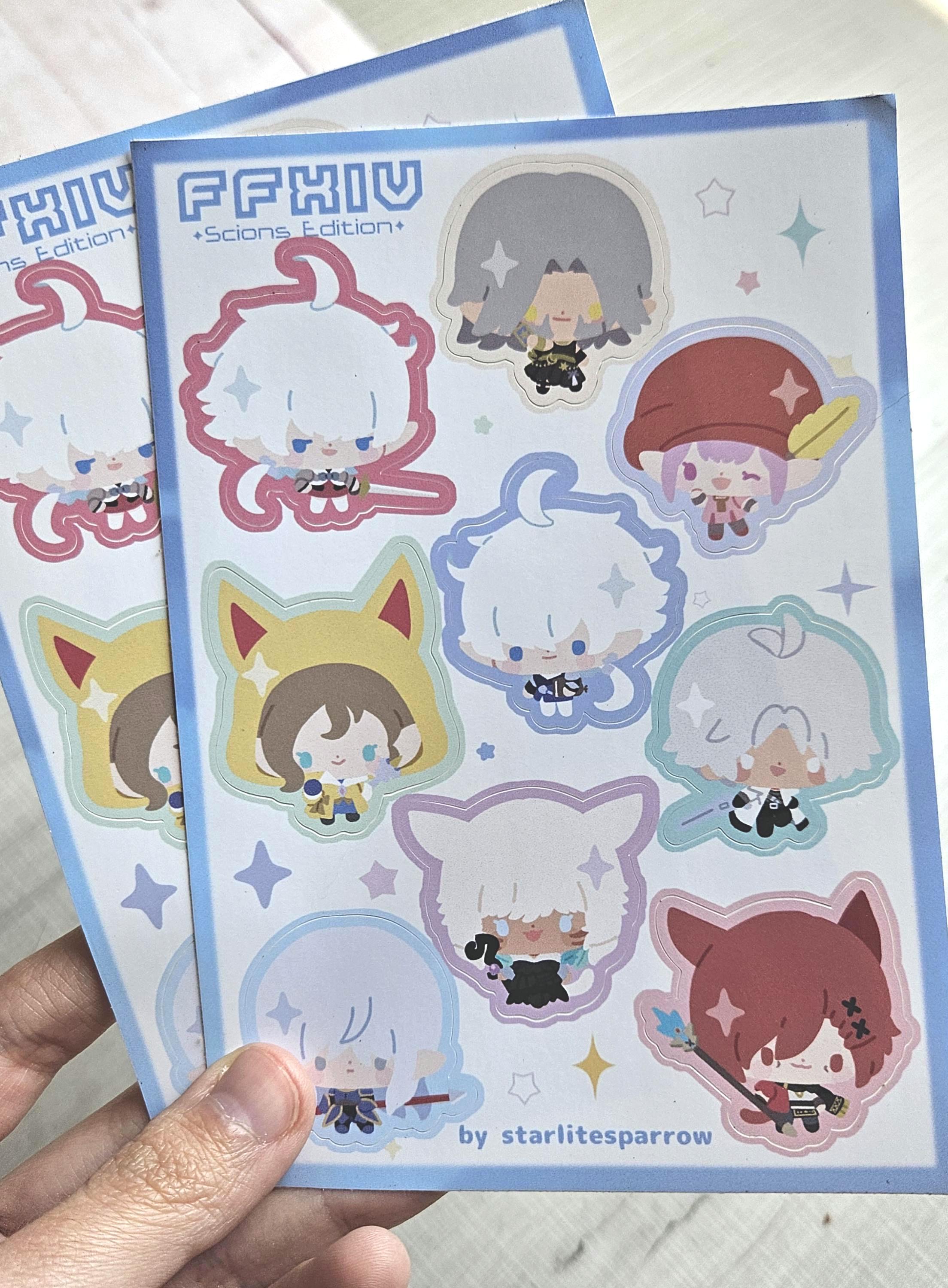 FFXIV Sticker Sheet - Etsy