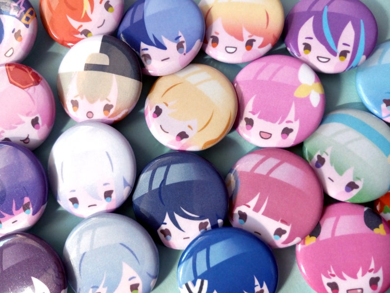 1.25 Colorful Stage Buttons - Etsy