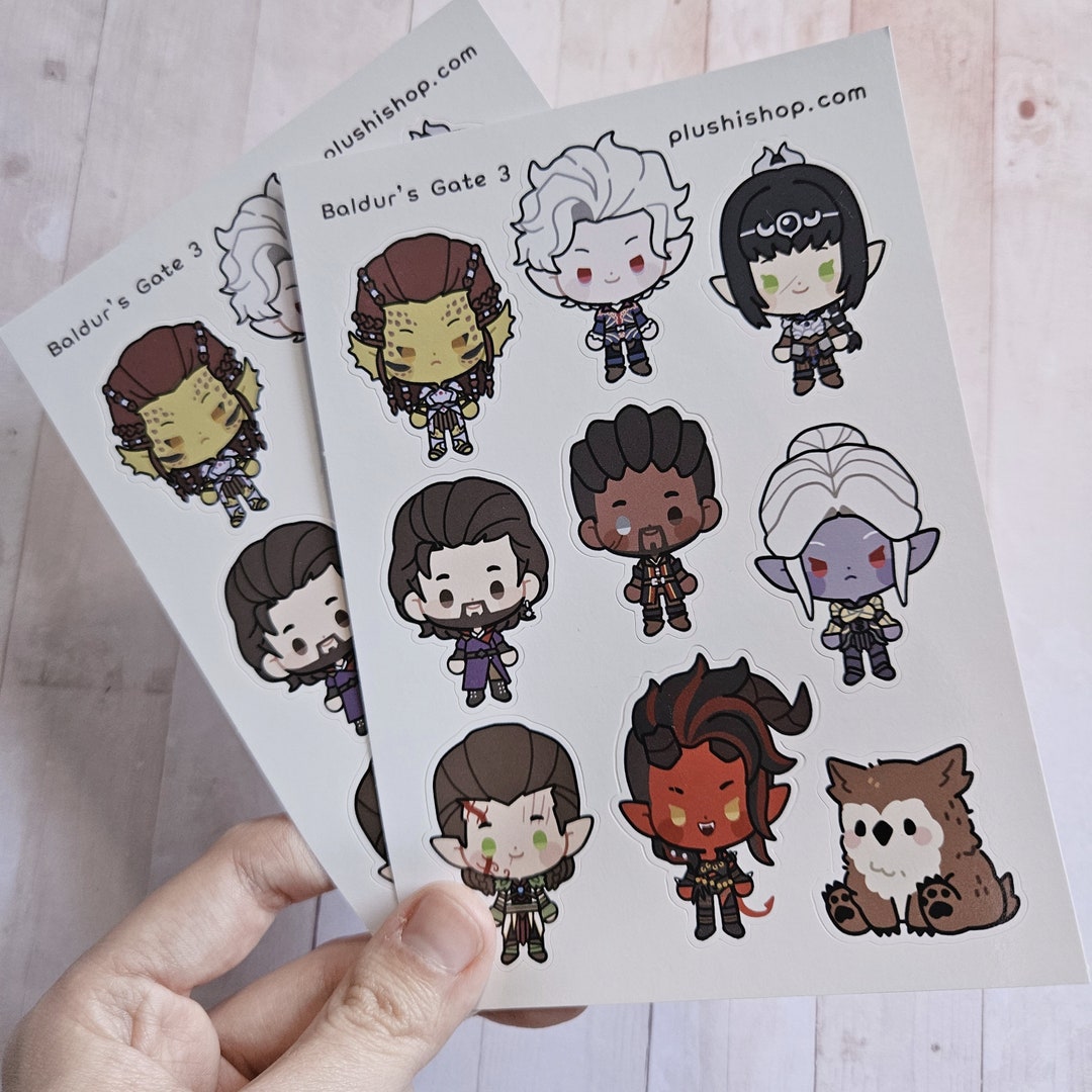BG3 Little Guys Sticker Sheet - Etsy