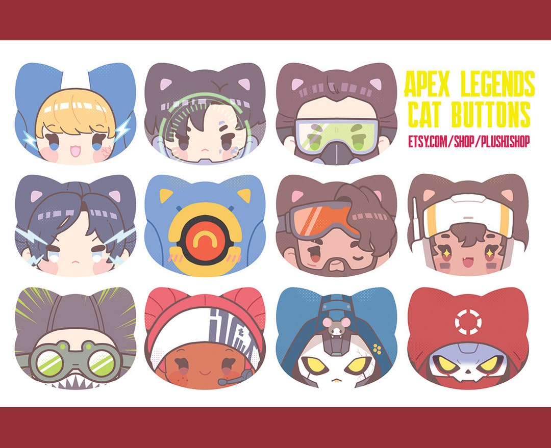 Apex Legends Cat Buttons - Etsy