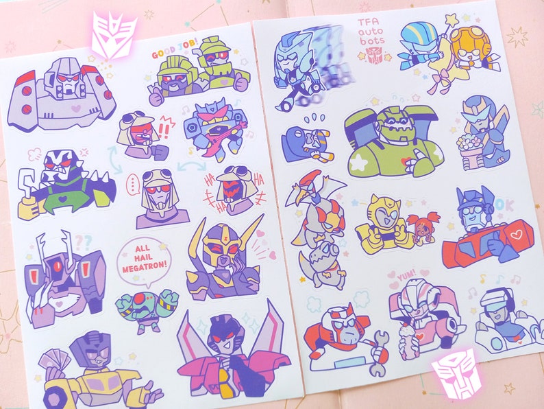TF MTMTE TFA Starscream Sticker Sheets - Etsy