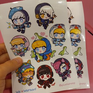 Wattson Love Sticker Sheet - Etsy
