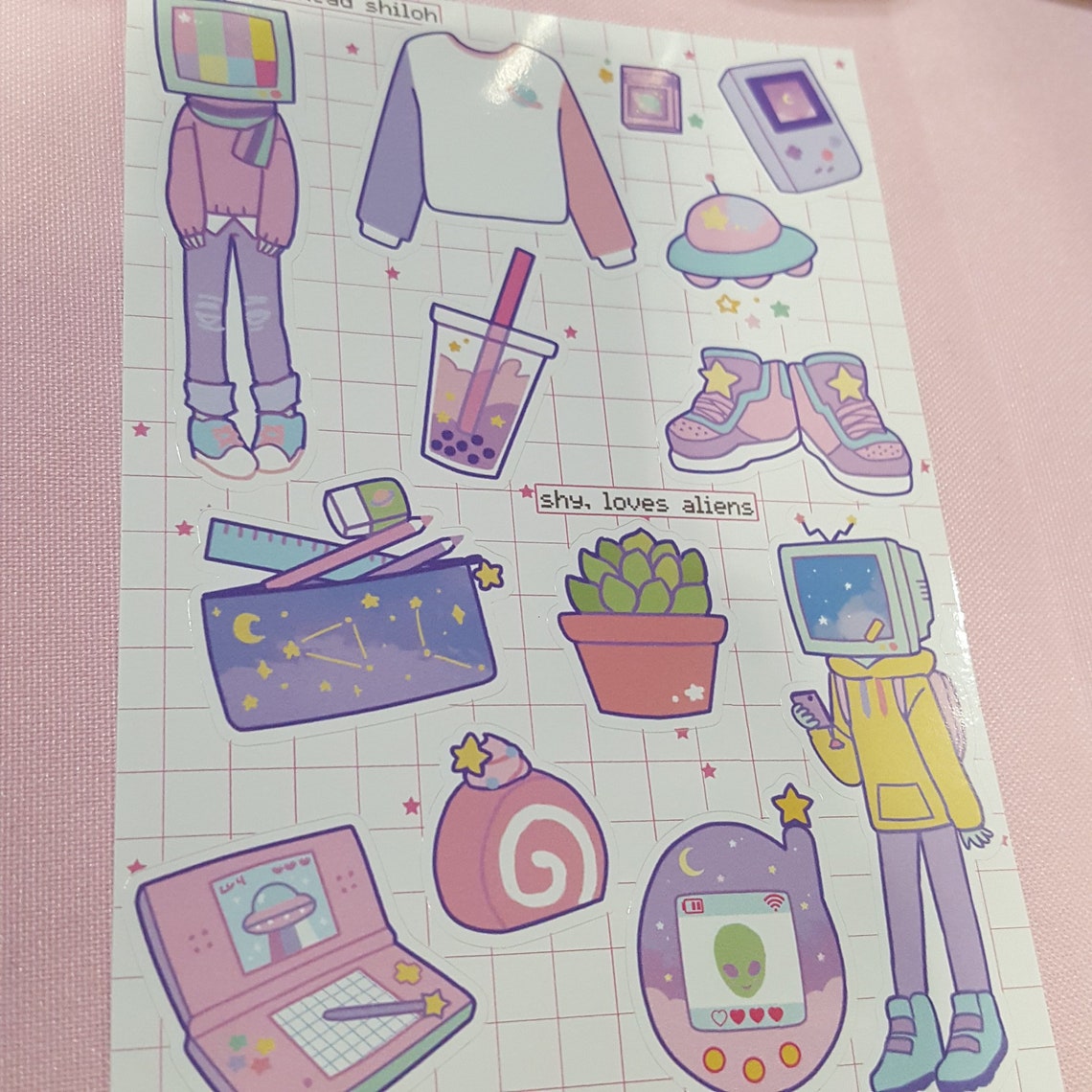 TV Head Sticker Sheet - Etsy