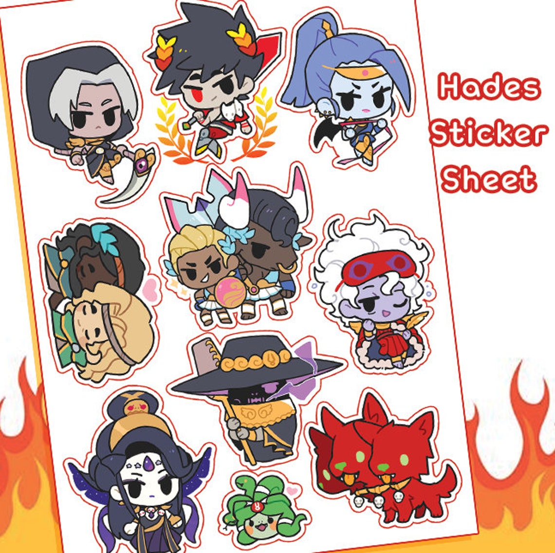 Hades Sticker Sheet - Etsy