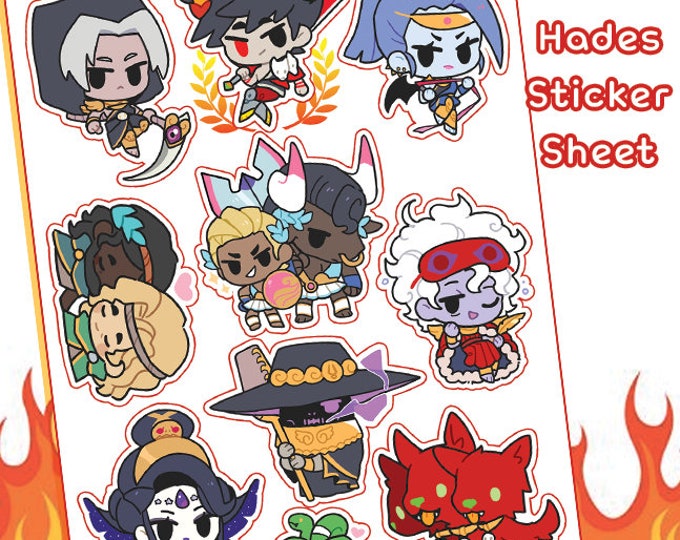 Hades Sticker Sheet - Etsy
