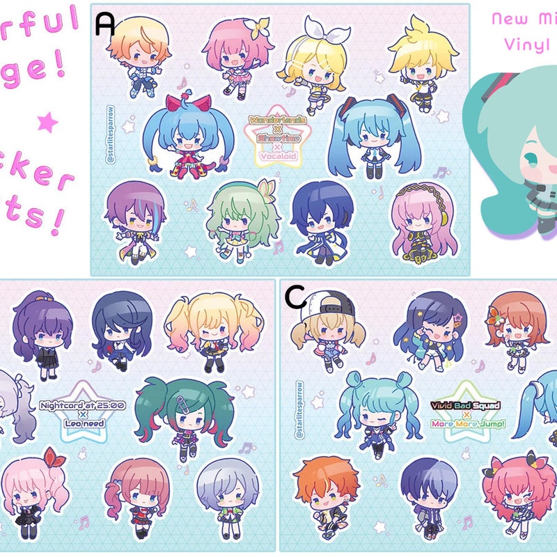 Pjsk Stickers - Etsy