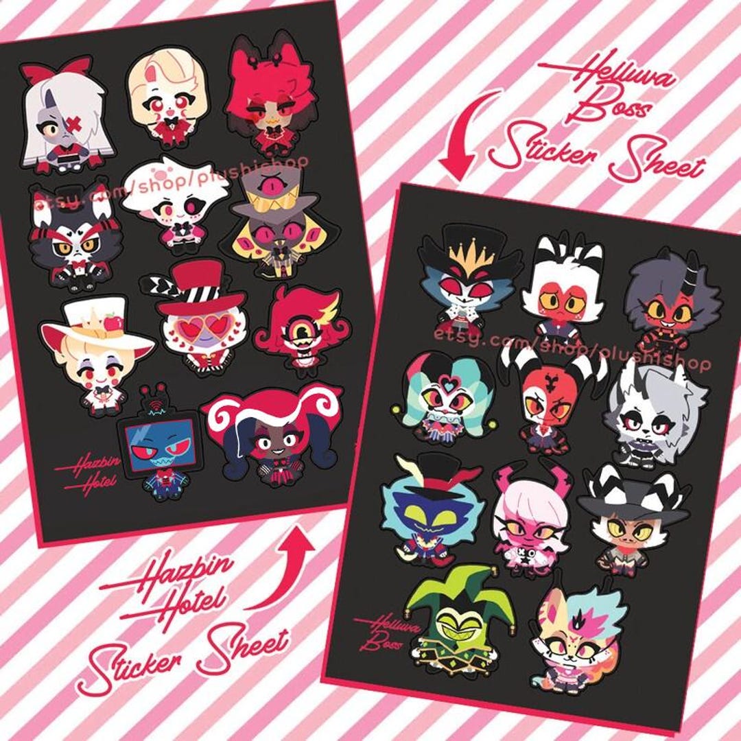 Hazbin Hotel + Helluva Boss Sticker Sheet - Etsy