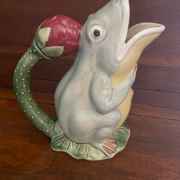 Frog Pitcher - Etsy