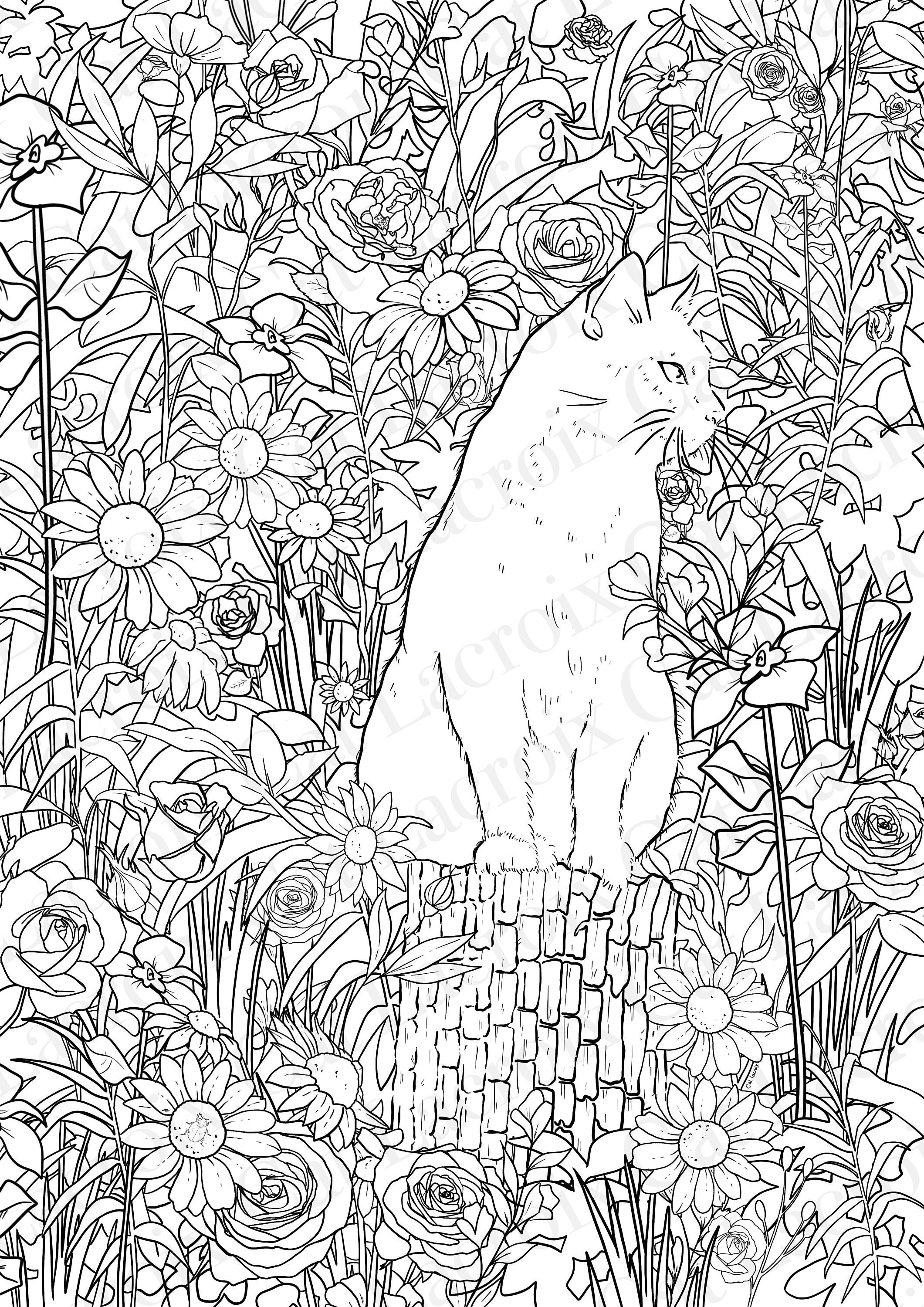 Super Hard Coloring Pages Of Flowers