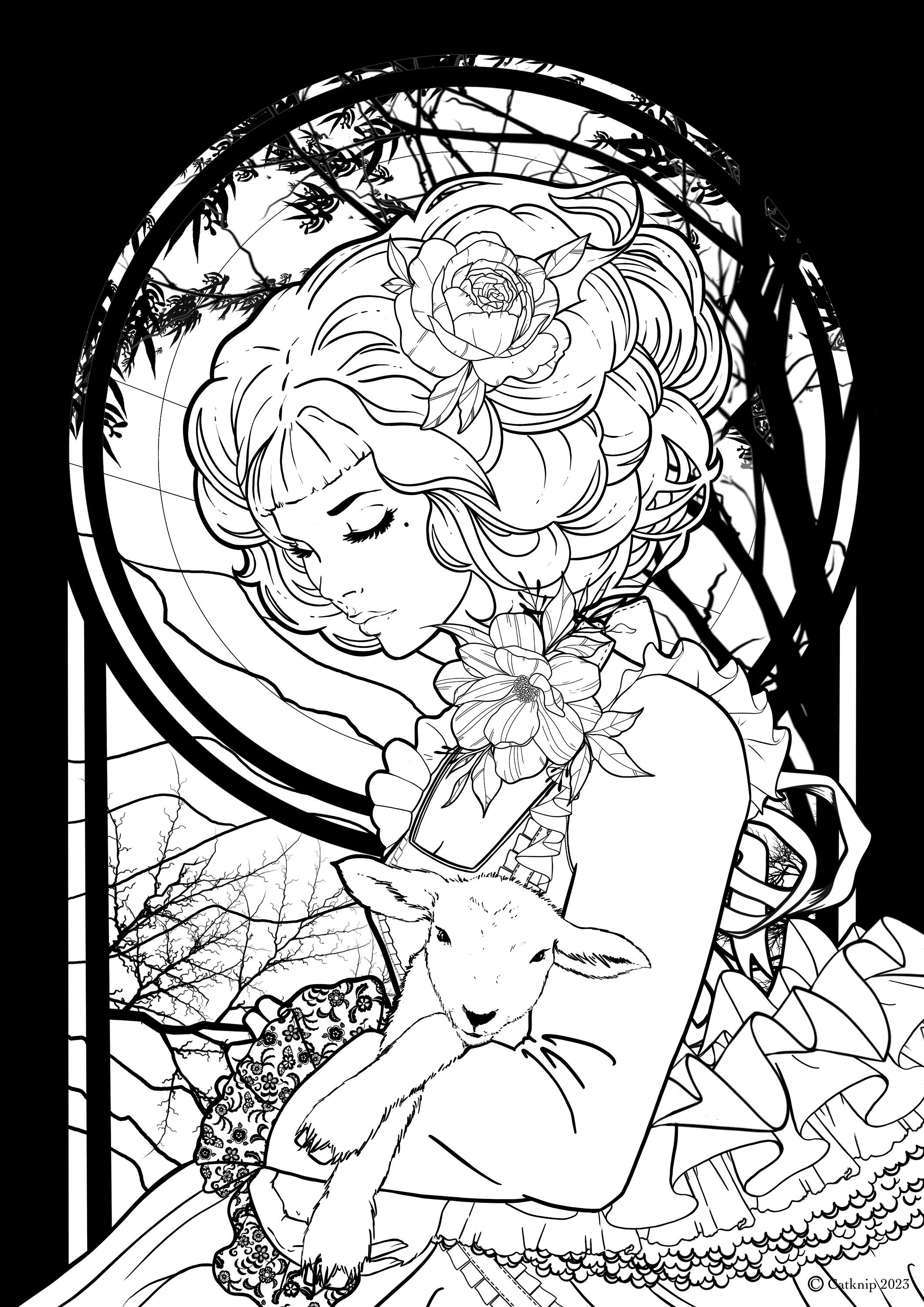 Sale-colouring Page-bo-colouring Page and Full-colour Art Download ...