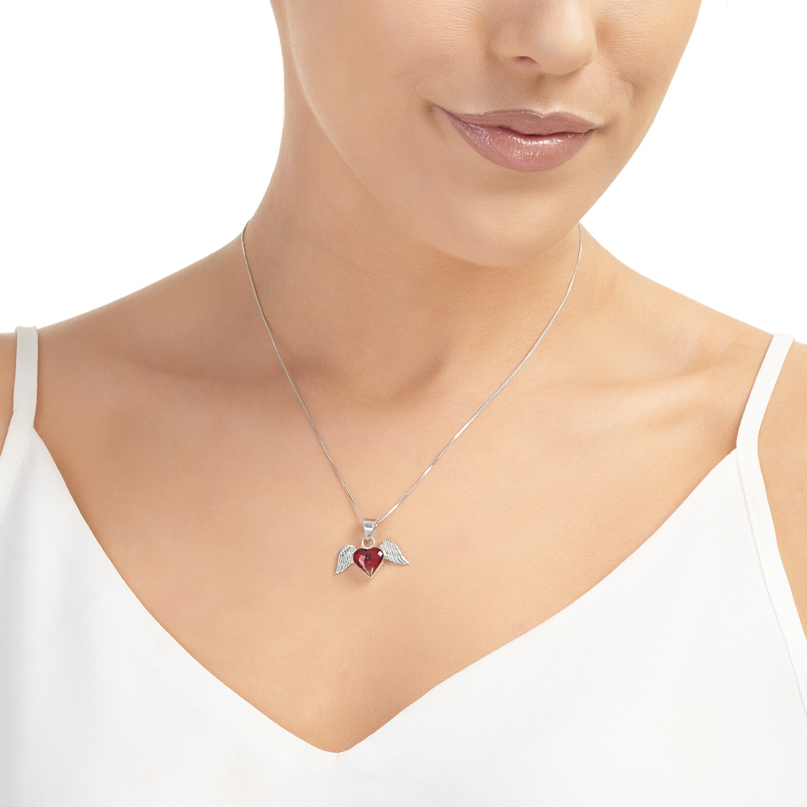 Angel Wings Necklace by Shrieking Violet® Sterling Silver Pendant With ...