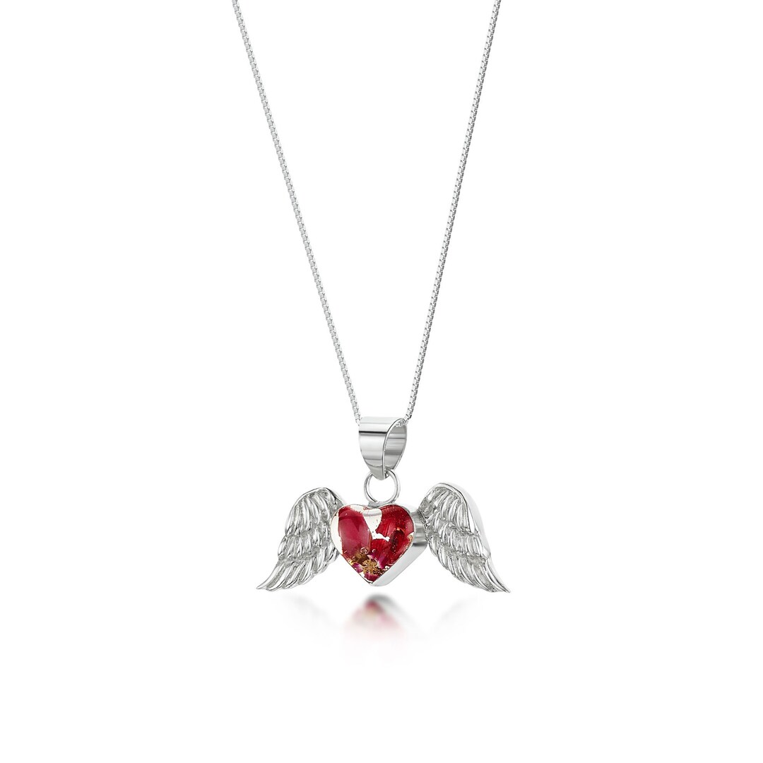 Angel Wings Necklace by Shrieking Violet® Sterling Silver Pendant With ...