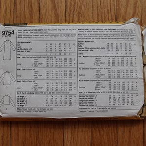 Vintage 1980s Simplicity Coat Pattern 9754 Misses Size 6 & 8 - Etsy