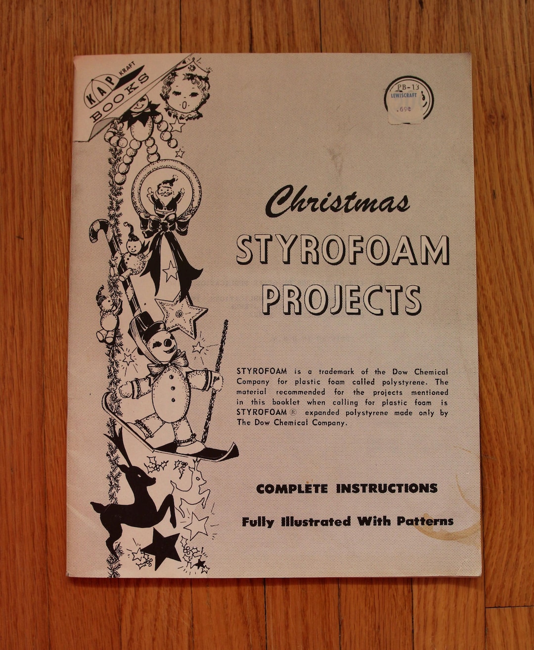 Vintage Craft Book - Christmas Styrofoam Projects - Etsy