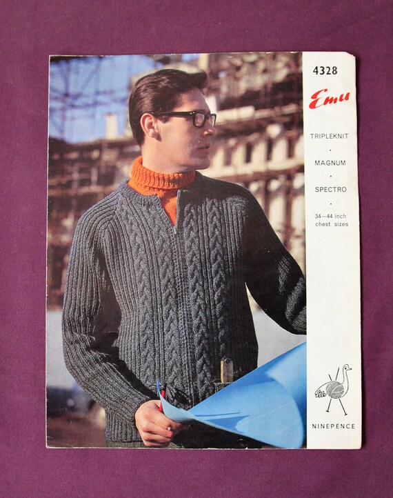 Vintage Knitting Pattern Emu 4328 | Etsy
