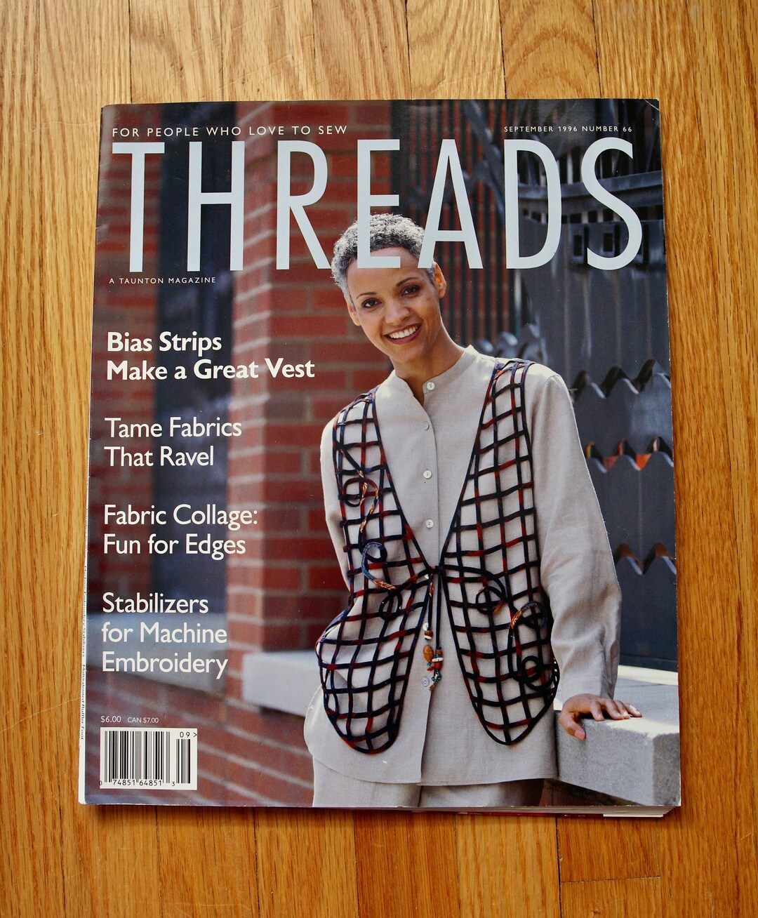 Vintage Sewing Magazine - Threads Magazine September 1996 - Etsy