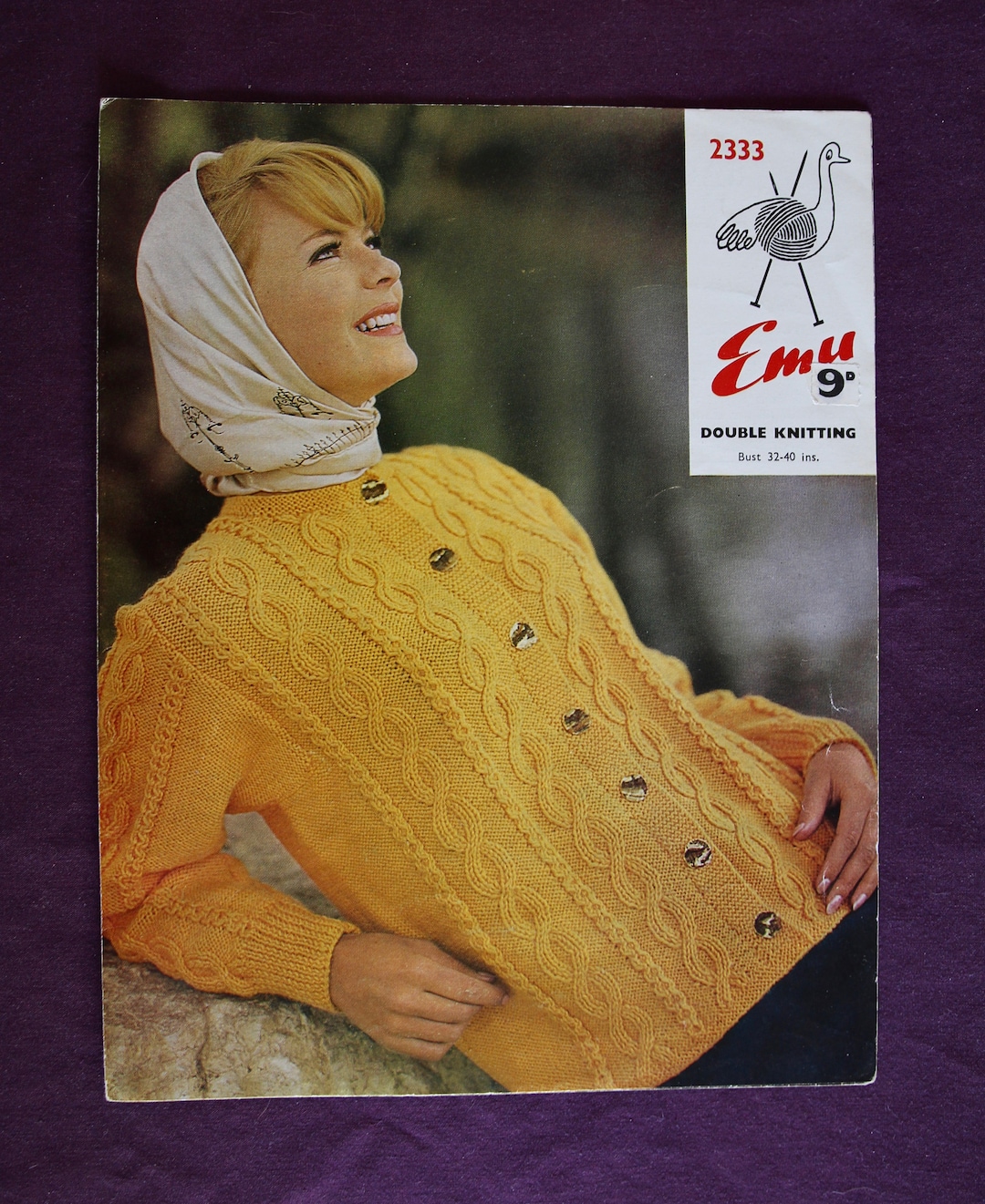 Vintage Knitting Pattern Emu 2333 - Etsy