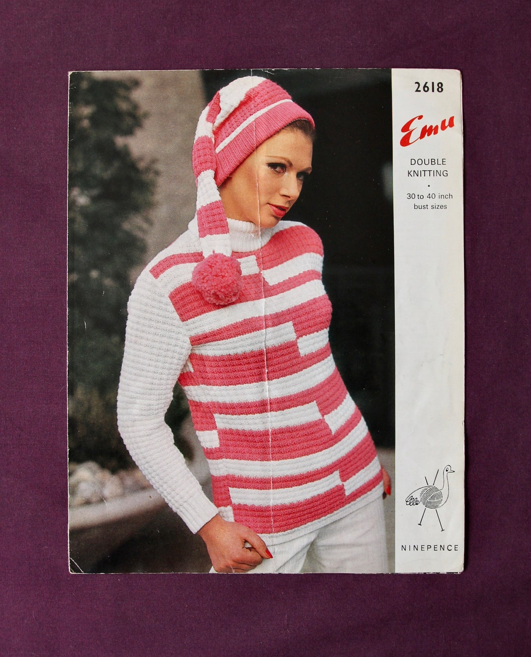 Vintage Knitting Pattern Emu 2618 - Etsy