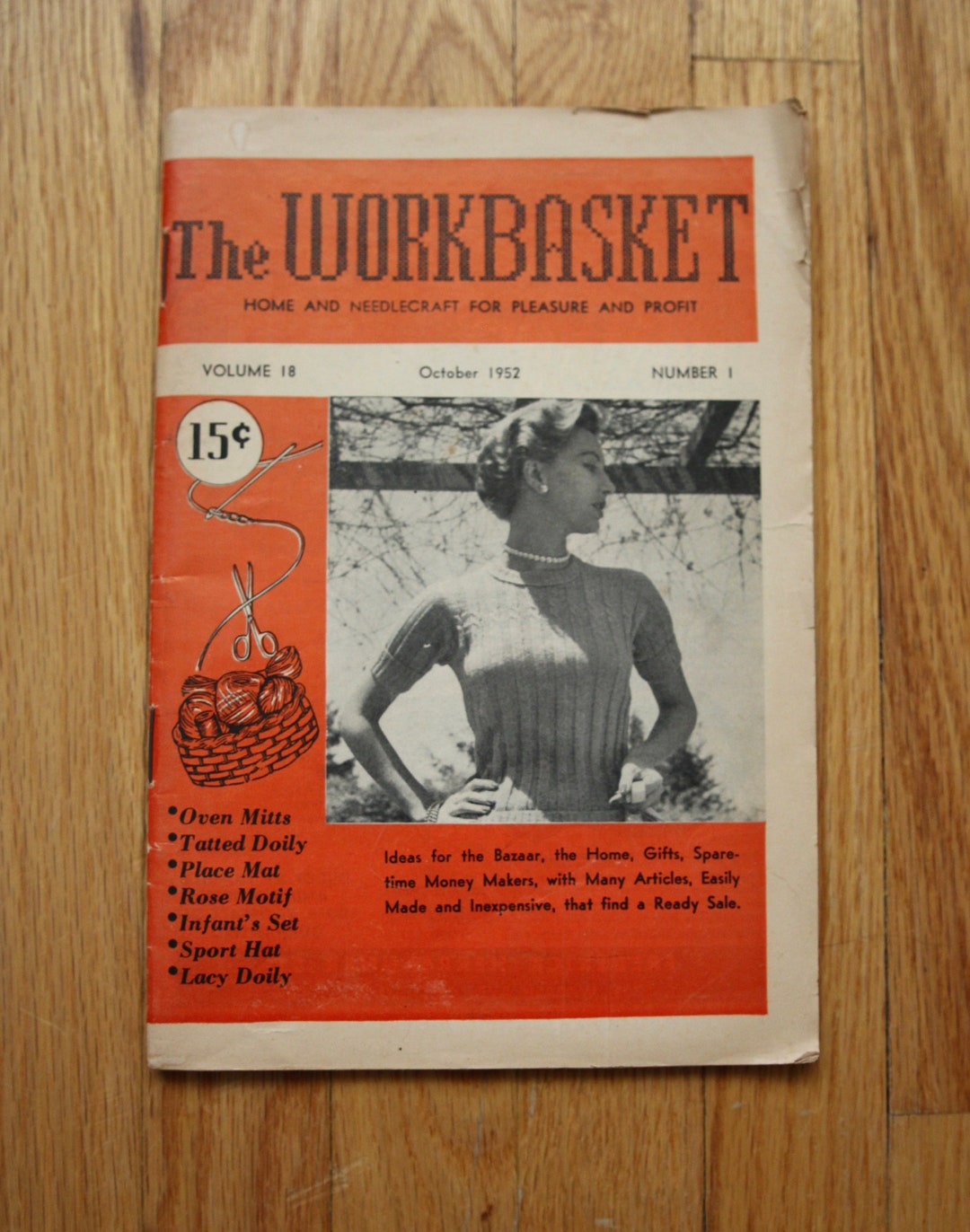 Vintage Workbasket Magazine October 1952 - Etsy