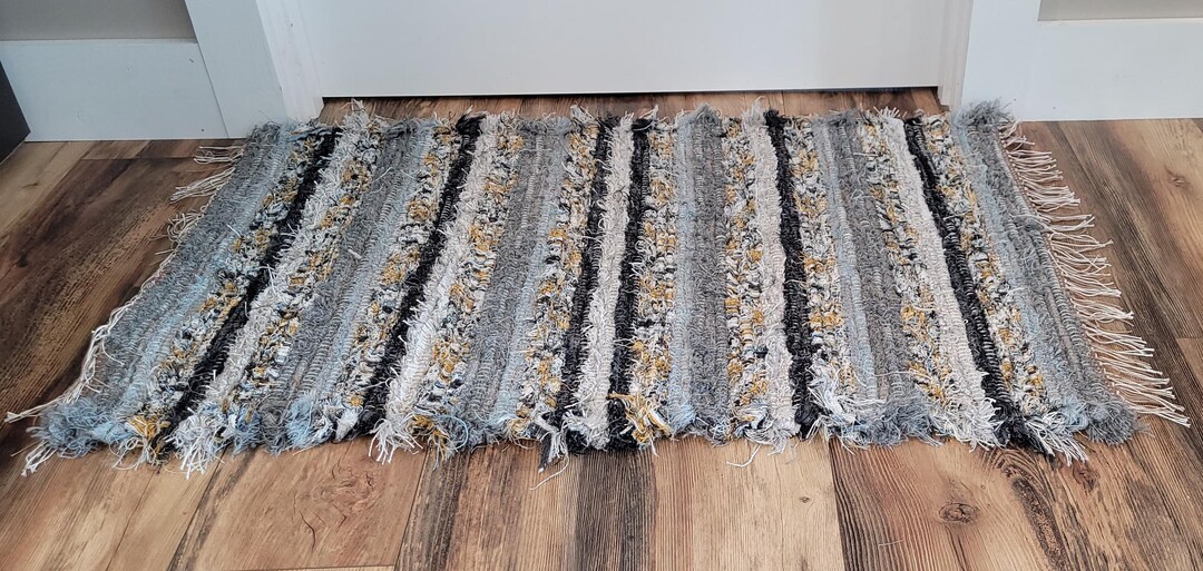 Handwoven Rug Made With Upholstery Selvedge 24 X 40 Perfect for ...
