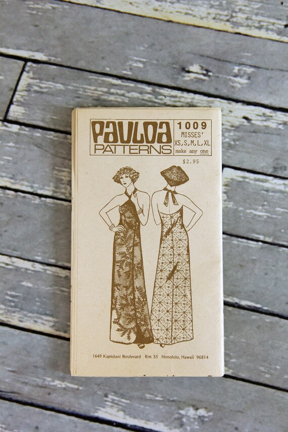 Vintage Pauloa Patterns Dress Pattern Size XS XL Circa | Etsy