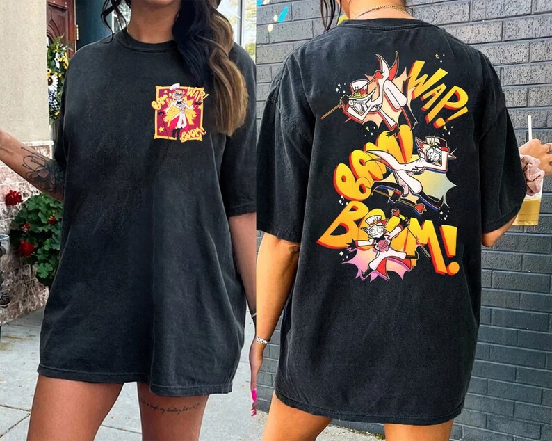 Hazbin Hotel 2sided Tshirt, Lucifer Wap Bam Boom Shirts, Lucifer Hazbin ...