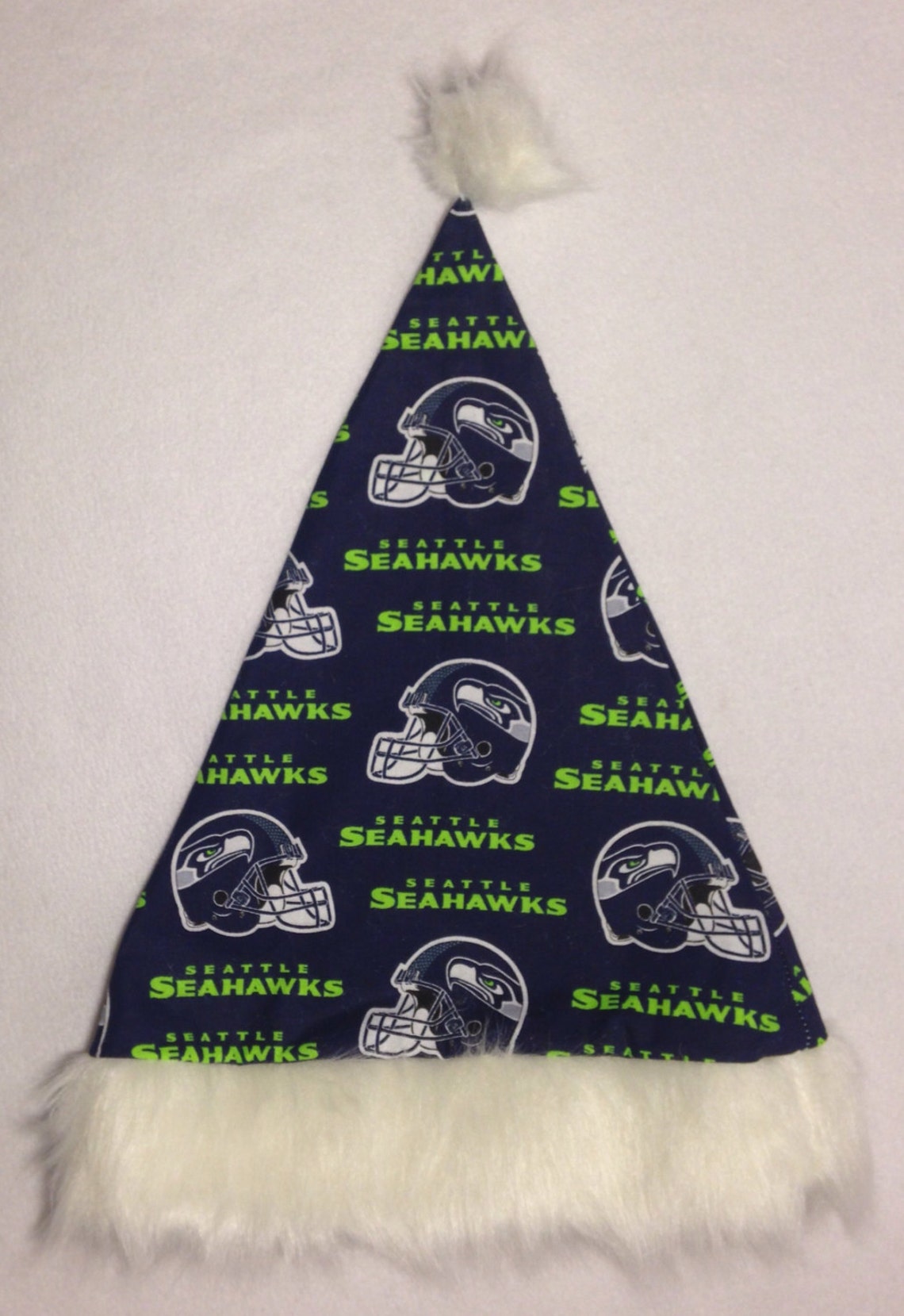Seattle Seahawks Adult Santa Hat | Etsy