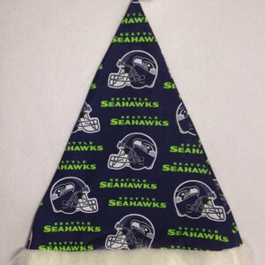 Seattle Seahawks Adult Santa Hat - Etsy