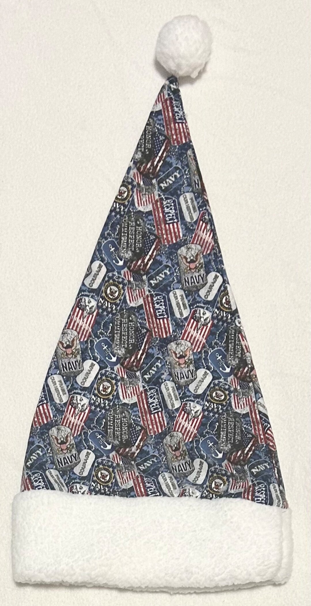 US Navy- Adult Size Santa Hat - Etsy