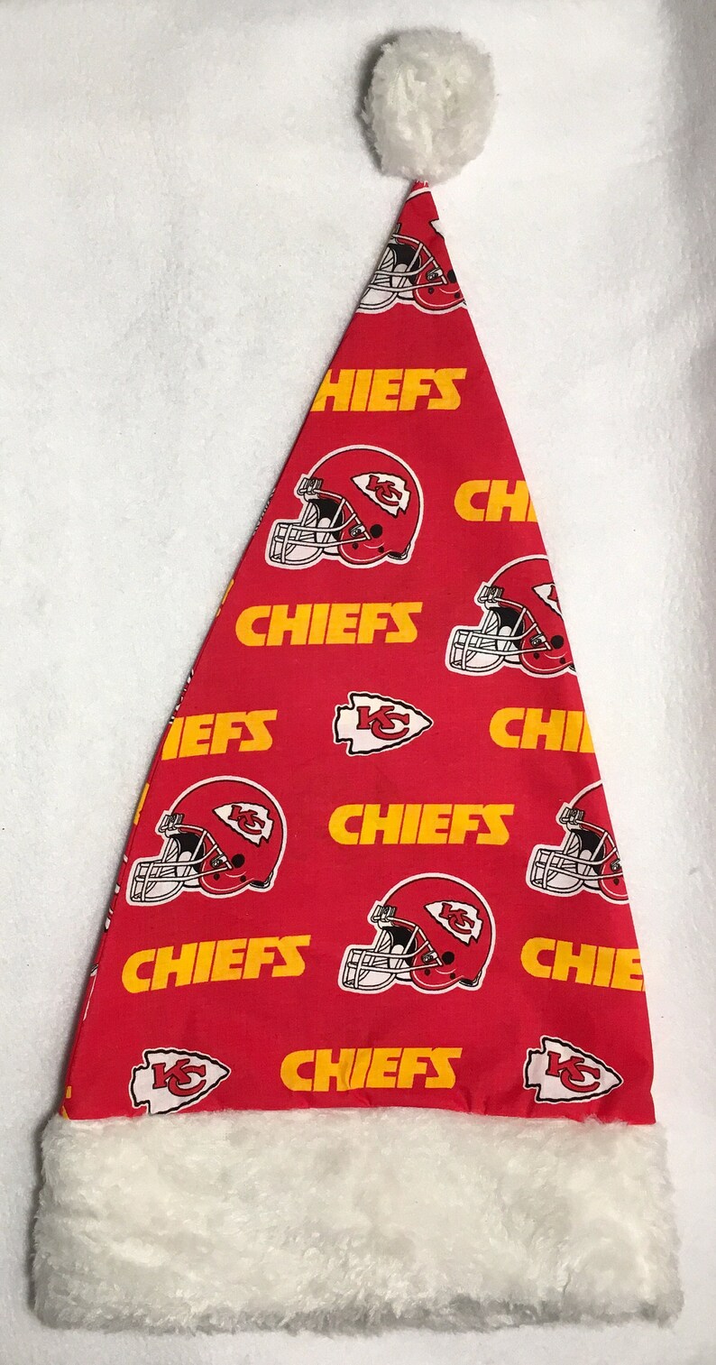 Kansas City Chiefs- Adult Size Santa Hat - Etsy