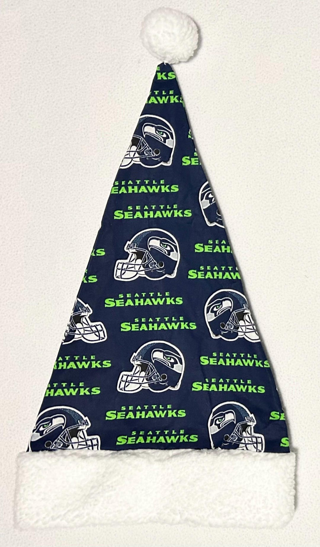 Seattle Seahawks- Adult Santa Hat - Etsy