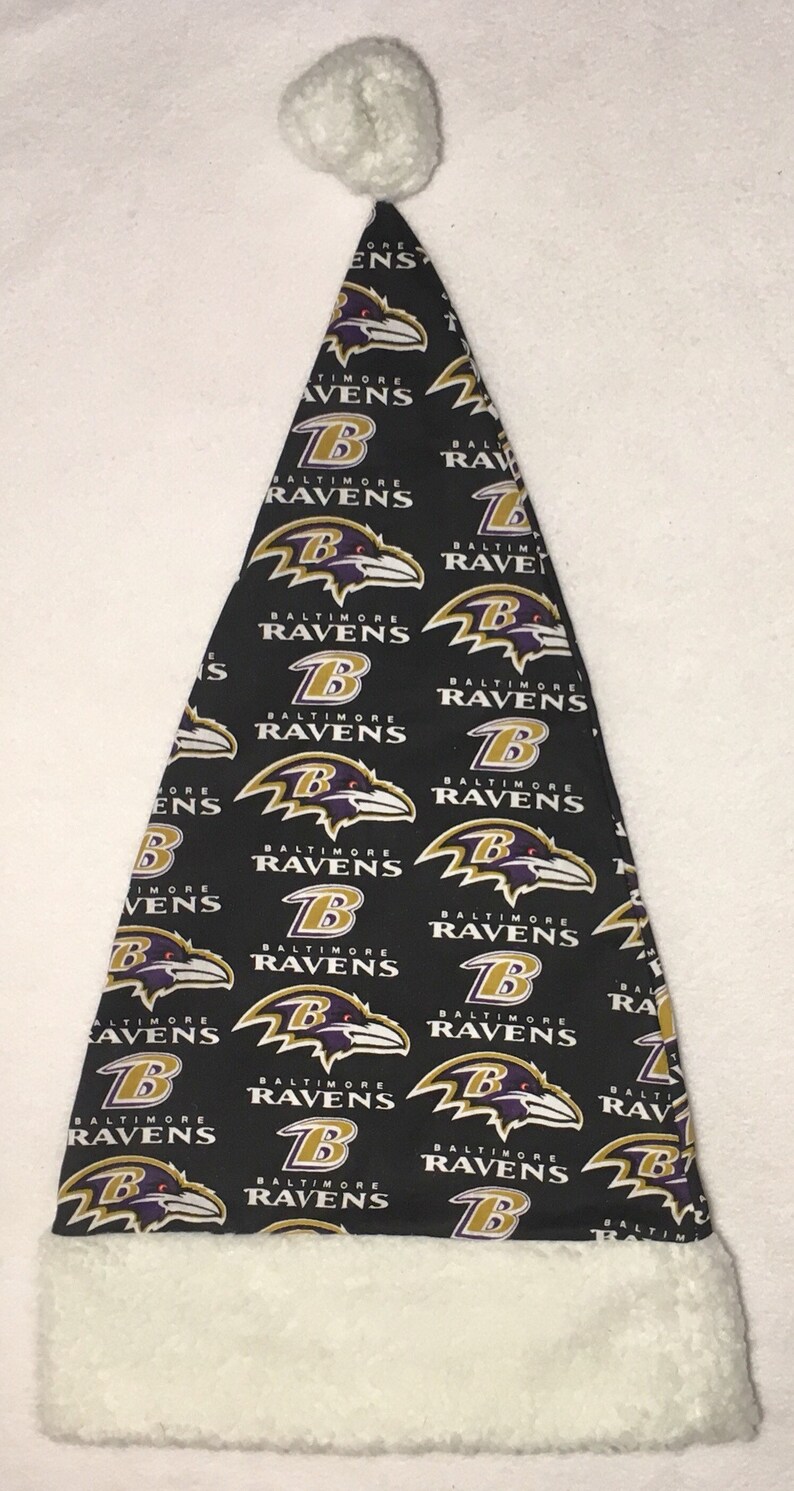 Baltimore Ravens Santa Hat - Etsy
